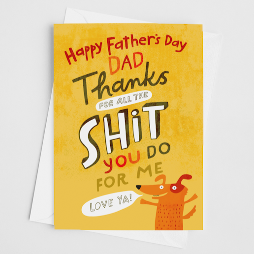 Thanks For All The Shit You Do For Me Card – Far Kew Emporium