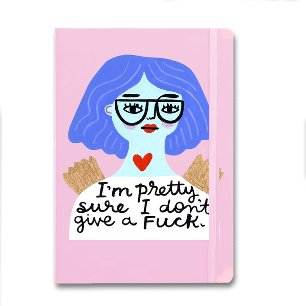 I'm Pretty Sure I don't Give a Fuck Grumpy Angel Notebook - Far Kew ...