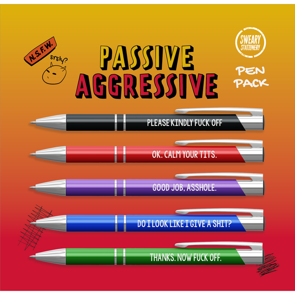 Passive Aggressive Pen Pack - Far Kew Emporium